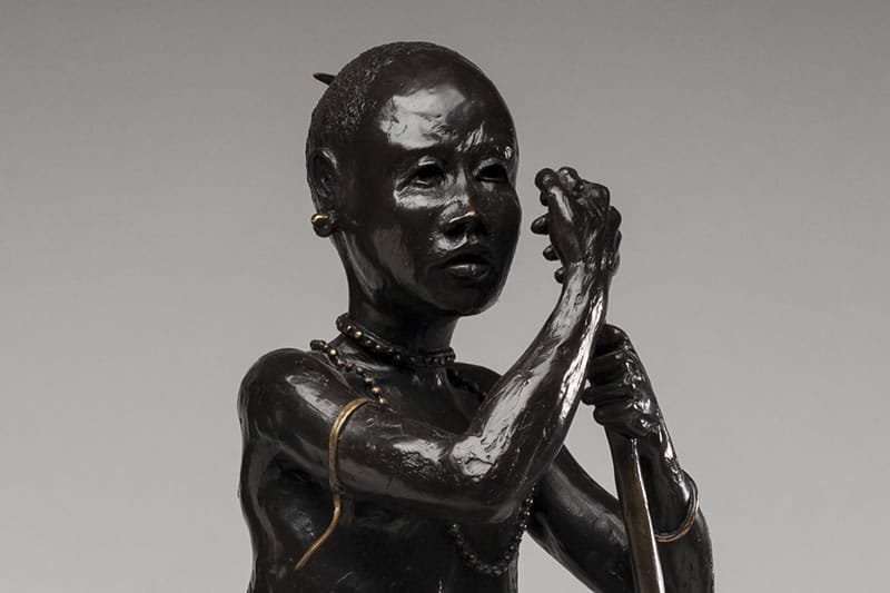 Bronze African wildlife hunting sculptures - Bronze Africa by John Tolmay